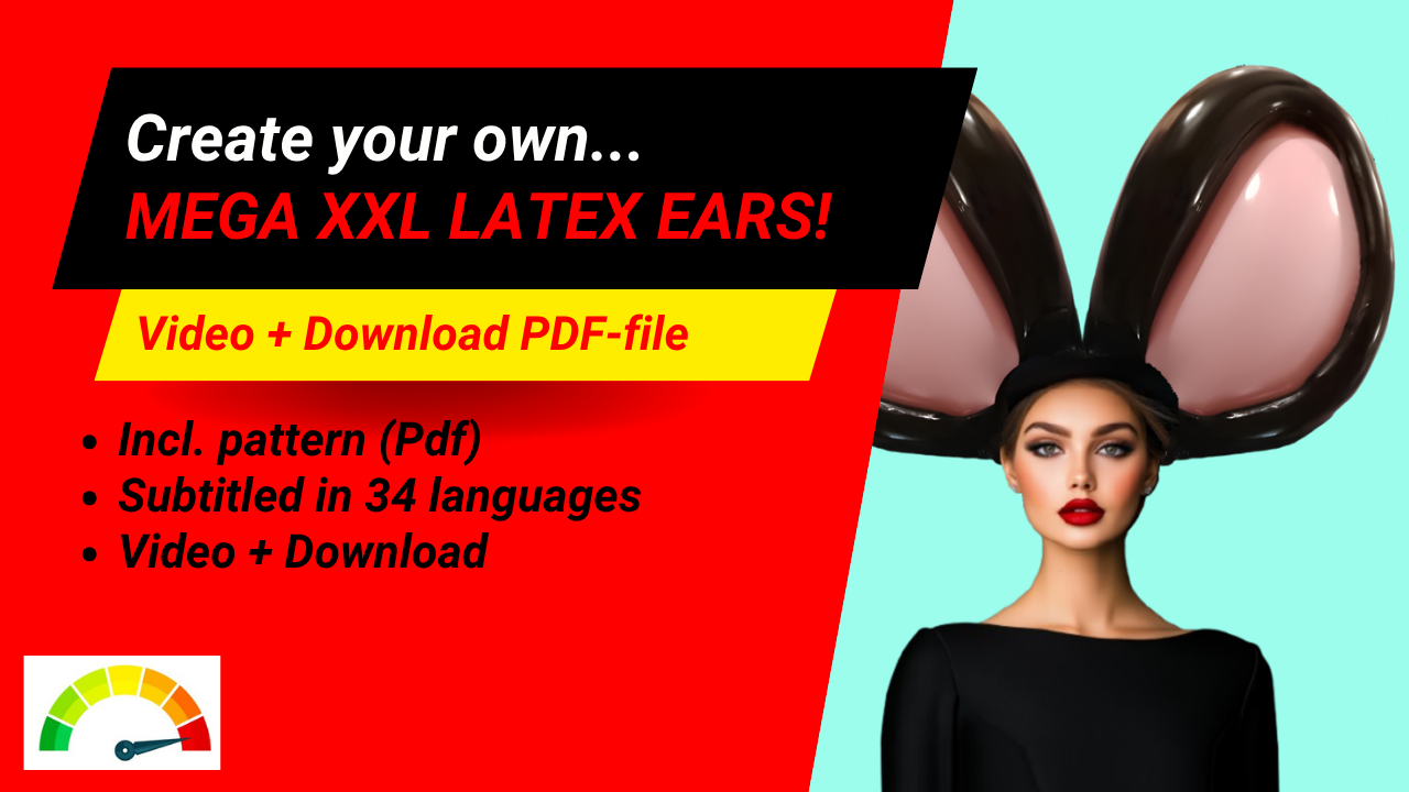 Inflatable XXL latex rubber ears - just make them yourself! DIY