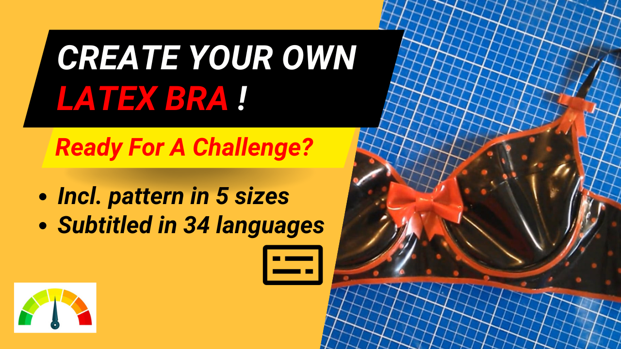 Pattern for a latex bra. - Just make a super cool latex bra yourself!